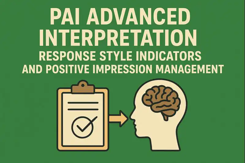 PAI Advanced Interpretation: Response Style Indicators and Positive ...
